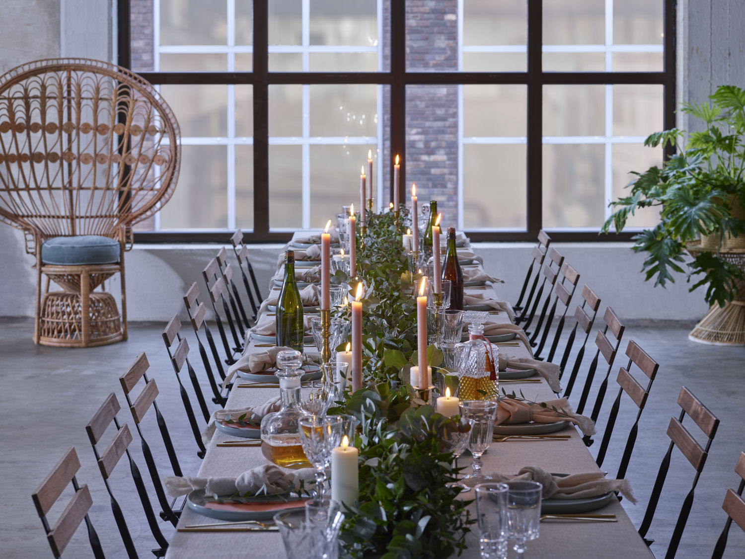 Bryllup i grønn og naturlig stil