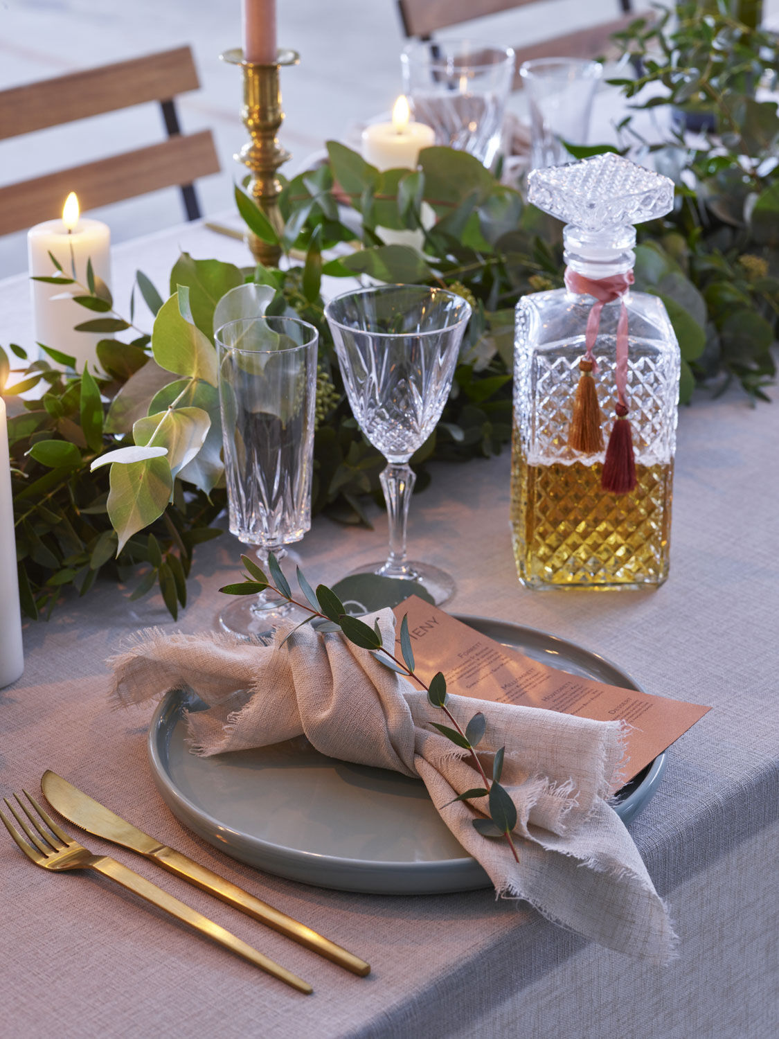 Bryllup i grønn og naturlig stil