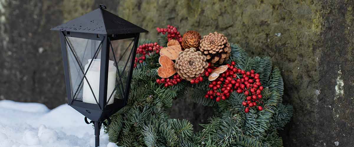 Pynt på graven til Allehelgensdag