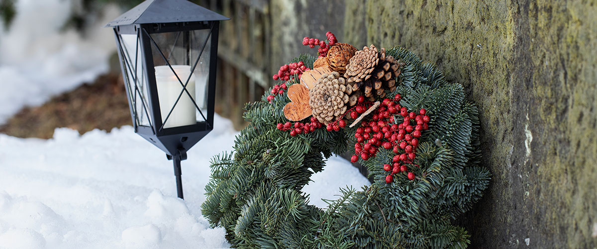 Pynt på graven til Allehelgensdag - Mester Grønn
