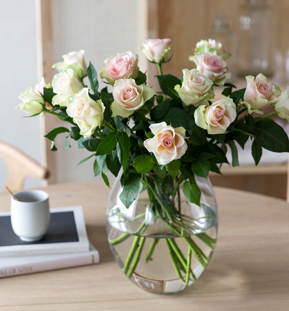 Bestill 15 rosa roser | Mester Grønn